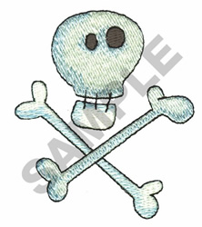 SKULL AND BONES Embroidery Design | AnnTheGran.com