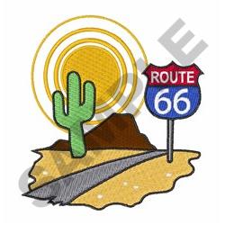 Route Sixty Six Embroidery Design | AnnTheGran.com