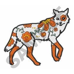 Calico Wolf Embroidery Design | AnnTheGran.com
