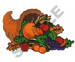 CORNUCOPIA Embroidery Design | AnnTheGran.com