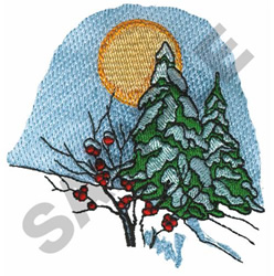 WINTER SCENE Embroidery Design | AnnTheGran.com