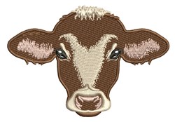 COW HEAD Embroidery Design | AnnTheGran.com