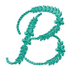 Floral Alphabet Embroidery Design | AnnTheGran.com