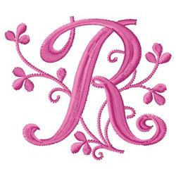 Monogram R Embroidery Design | AnnTheGran.com