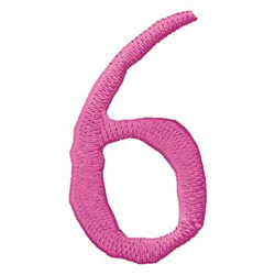 Number 6 Embroidery Design | AnnTheGran.com