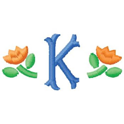 Monogram K Embroidery Design | AnnTheGran.com