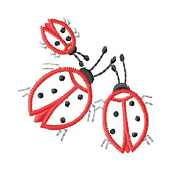 Ladybugs Embroidery Design | AnnTheGran.com
