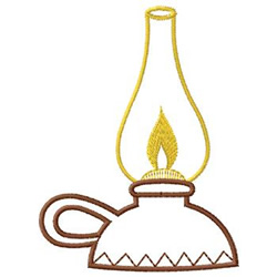 Oil Lamp Embroidery Design | AnnTheGran.com