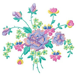 Floral Spray Embroidery Design | AnnTheGran.com