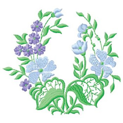 Flower Garden Embroidery Design | AnnTheGran.com