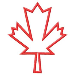 Canadian Maple Leaf Embroidery Design | AnnTheGran.com