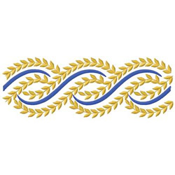 Wheat Border Embroidery Design | AnnTheGran.com