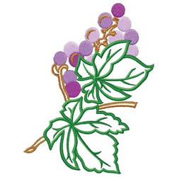 Grapes Embroidery Design | AnnTheGran.com