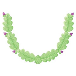 Curved Border Embroidery Design | AnnTheGran.com