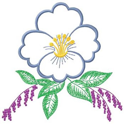 Hibiscus Embroidery Design | AnnTheGran.com