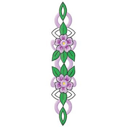 African Violet Border Embroidery Design | AnnTheGran.com