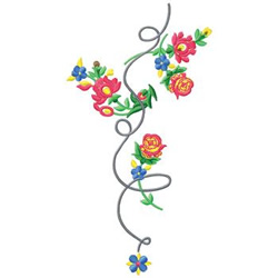 Rose Vine Embroidery Design | AnnTheGran.com
