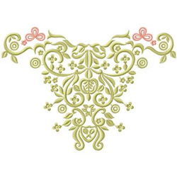 Floral Scroll Work Embroidery Design | AnnTheGran.com