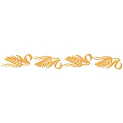 Wheat Border Embroidery Design | AnnTheGran.com