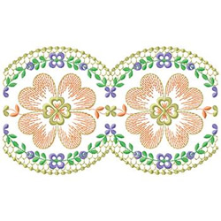 Circular Floral Border Embroidery Design | AnnTheGran.com