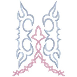 Geometric Scroll Embroidery Design | AnnTheGran.com