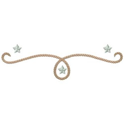 Star Scroll Border Embroidery Design | AnnTheGran.com
