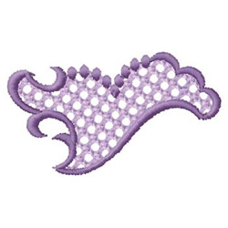Purple Scroll Border Embroidery Design | AnnTheGran.com