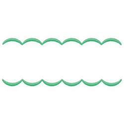 Double Scallop Border Embroidery Design | AnnTheGran.com