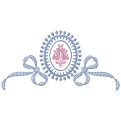 Floral Bow Frame Embroidery Design | AnnTheGran.com