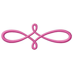 Hot Pink Scroll Work