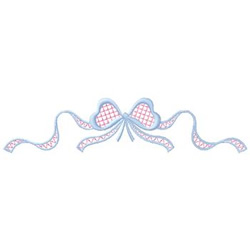 Cross Stitch Bow Embroidery Design | AnnTheGran.com