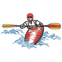 Kayak Embroidery Design | AnnTheGran.com