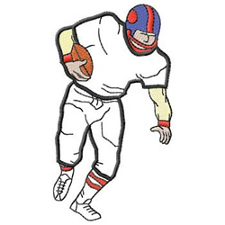 Football Player Embroidery Design | AnnTheGran.com