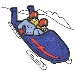 Bobsled Embroidery Design | AnnTheGran.com