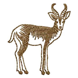 Springbok Embroidery Design | AnnTheGran.com