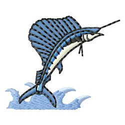 Sailfish Embroidery Design | AnnTheGran.com