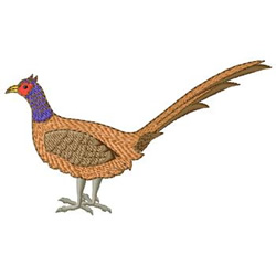 Pheasant Embroidery Design | AnnTheGran.com