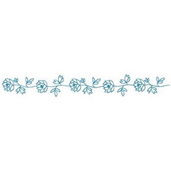 Dainty Floral Border Embroidery Design | AnnTheGran.com