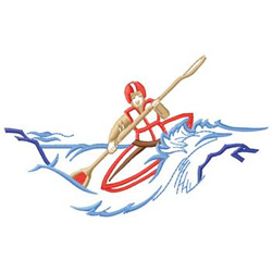 Kayaking Embroidery Design | AnnTheGran.com