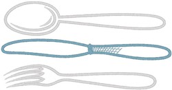 Free Spoon Knife and Fork Embroidery Design | AnnTheGran.com