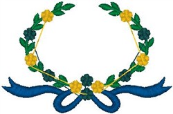 Floral Wreath Embroidery Design | AnnTheGran.com