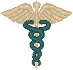 Caduceus Embroidery Design | AnnTheGran.com