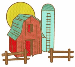 Farm Scene Embroidery Design | AnnTheGran.com