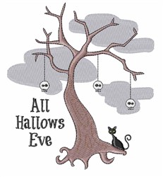 Free All Hallows Eve Embroidery Design | AnnTheGran.com