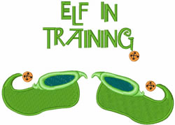 Elf In Training Embroidery Design | AnnTheGran.com