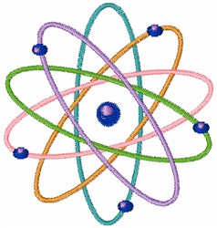 Atom Embroidery Design | AnnTheGran.com