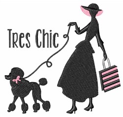Tres Chic Woman Embroidery Design | AnnTheGran.com