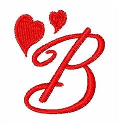Valentine Hearts Font B Embroidery Design | AnnTheGran.com