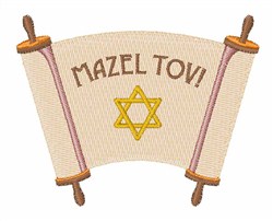 Mazel Tov Embroidery Design | AnnTheGran.com