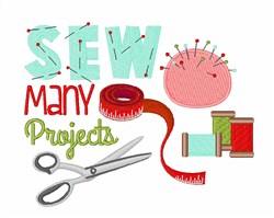 Sew Many Projects Embroidery Design | AnnTheGran.com